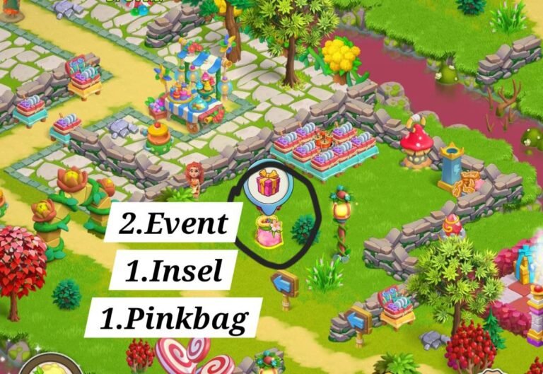 Family Island Pink Bag